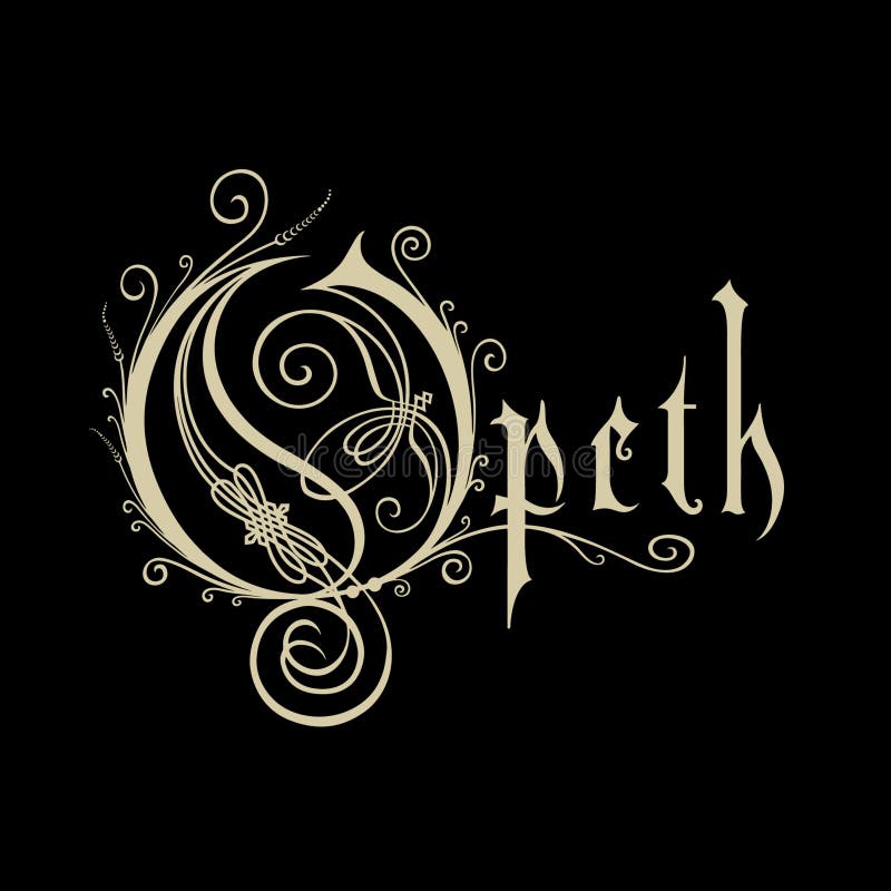 Opeth Band Logo. Isolated on Black Background. Editorial Stock Image ...