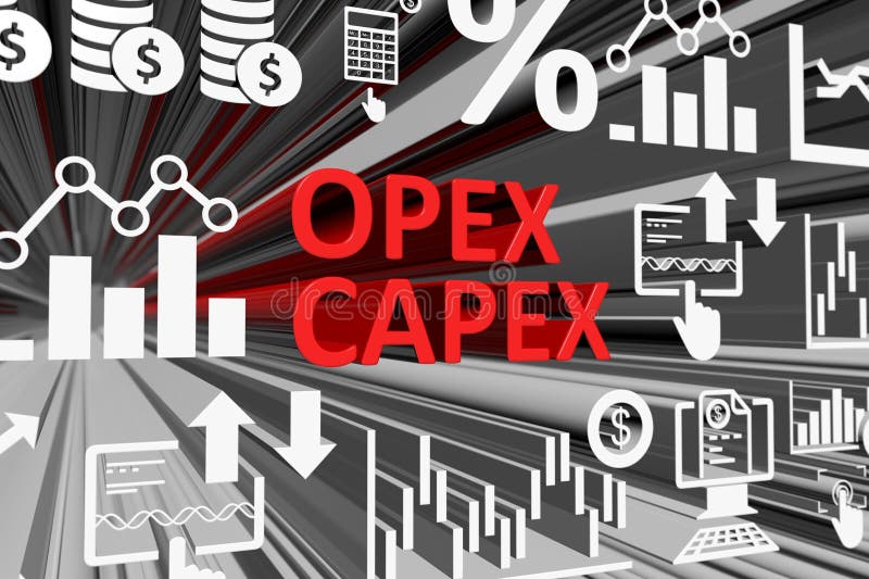 OPEX CAPEX Concept Blurred Background 3d Stock Illustration ...