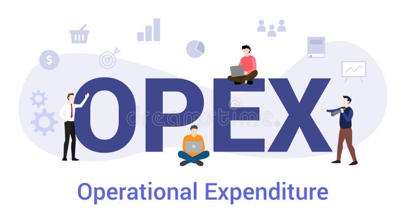 OPEX, Operational Expenditure. Concept with Keywords, Letters and Icons ...