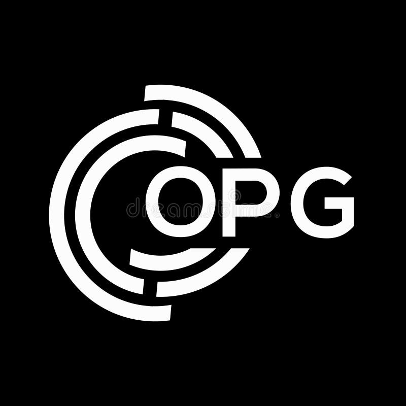 OPG Letter Logo Design on Black Background. OPG Creative Initials ...
