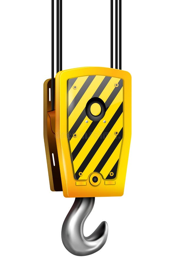Haak Voor Het Hijsen of Heffen Van Lasten Op Een Witte Achtergrond, Met ...