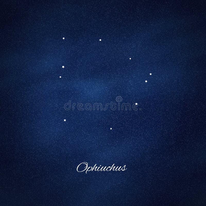 Ophiuchus Constellation, Cluster of Stars, Serpentarius, Serpent Bearer ...
