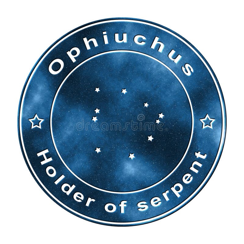 Ophiuchus Star Constellation, Serpentarius, Serpent Bearer Stock ...