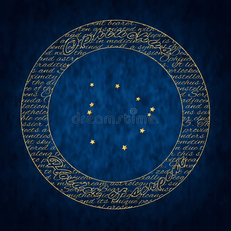 Ophiuchus Star Constellation, Serpentarius, Serpent Bearer Stock Photo ...