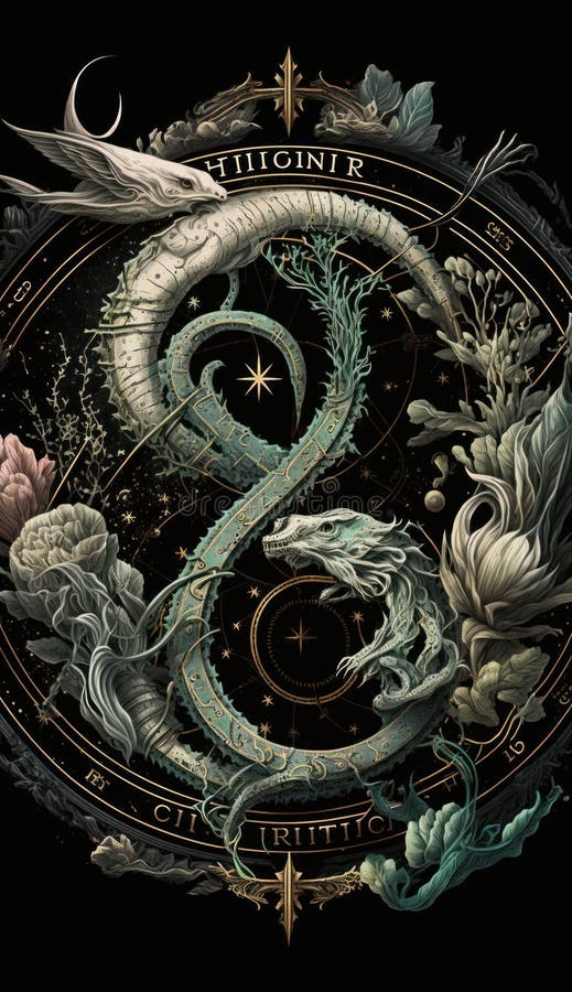 Ophiuchus Zodiac Sign - Generative AI Stock Illustration - Illustration ...