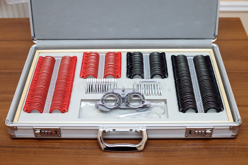 Ophthalmic test lens kit stock photo. Image of tool - 178785076