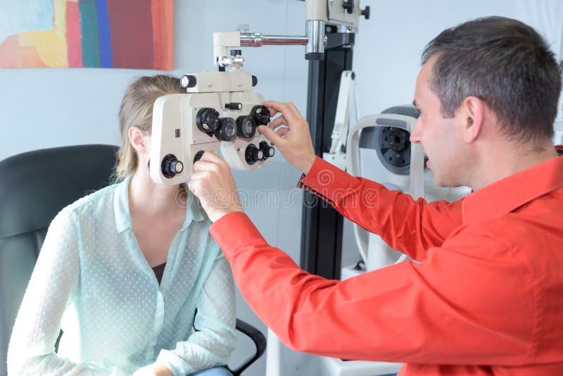 Ophthalmic Testing Device Machine Stock Image - Image of focus ...