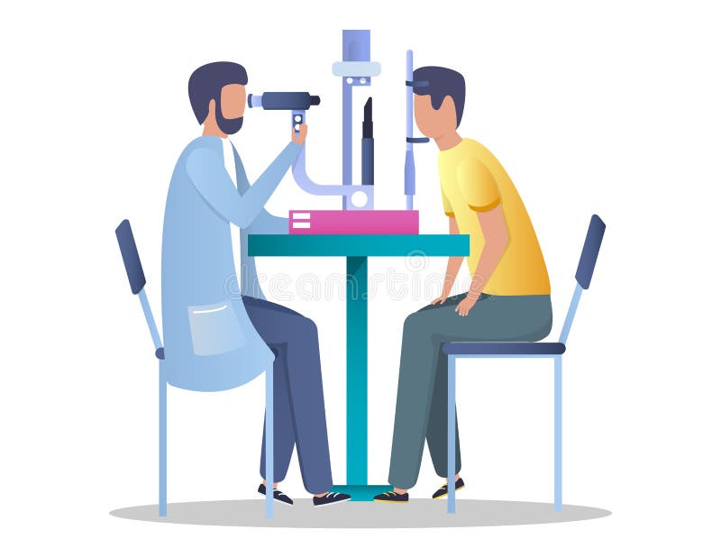 Ophthalmology Diagnostics Vector Concept For Web Banner Website Page Stock Vector