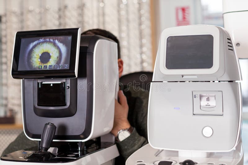 Optometric exam stock image. Image of medical, focus - 112456767