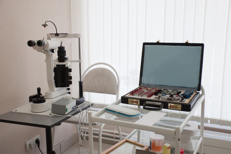 Ophthalmologist tools stock image. Image of diseases - 20499947