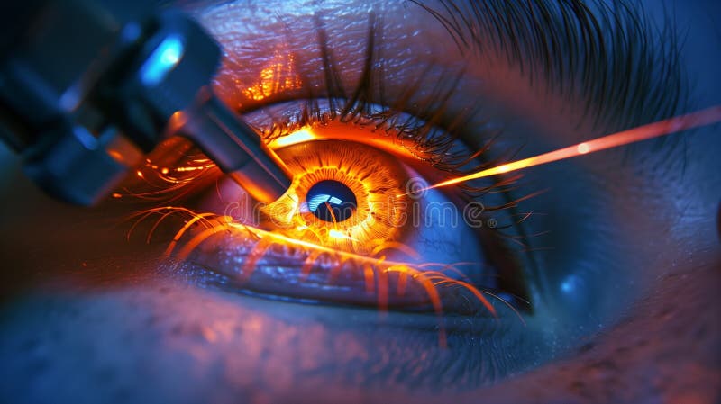 Ophthalmologist Using Laser Technology To Correct Patient& X27;s Vision ...