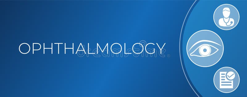 Ophthalmology Banner Illustration Background Stock Vector ...