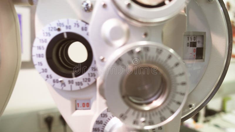 Ophthalmology Machine for Checking Eye, Closeup Stock Footage - Video ...