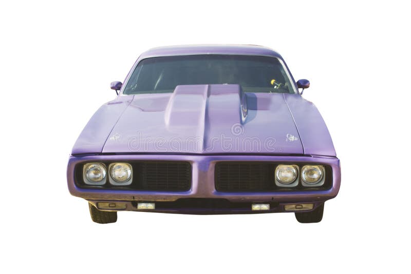 Carro retro roxo isolado foto de stock. Imagem de roxo - 876706