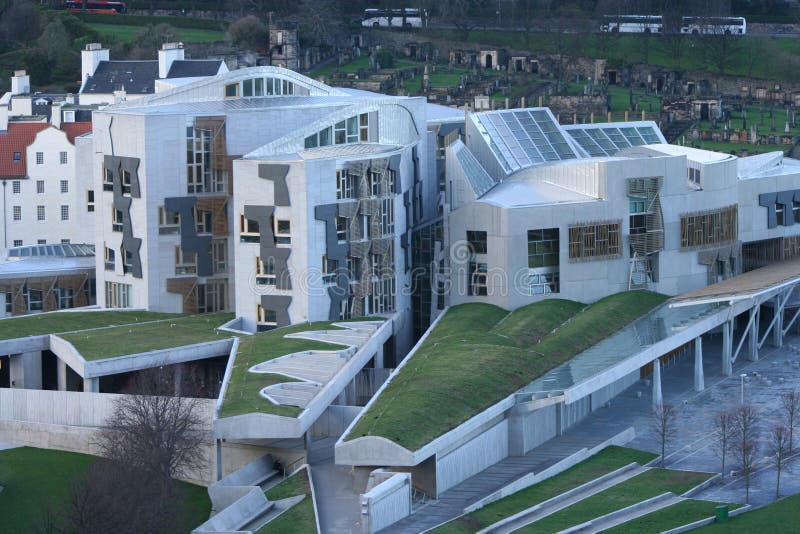 Opinión Aérea El Parlamento Escocés Foto de archivo - Imagen de leyes ...