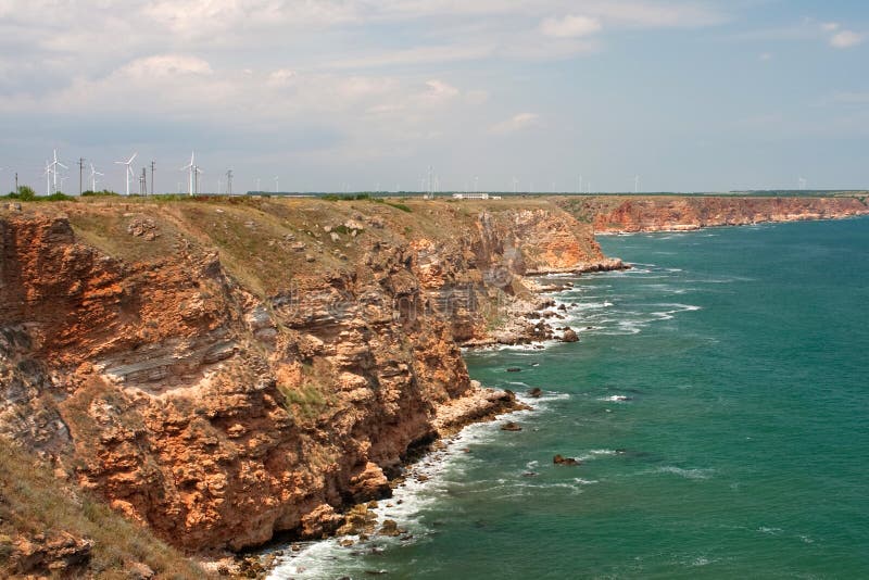 Opinión Del Mar Del Cabo De Kaliakra Imagen de archivo - Imagen de ...