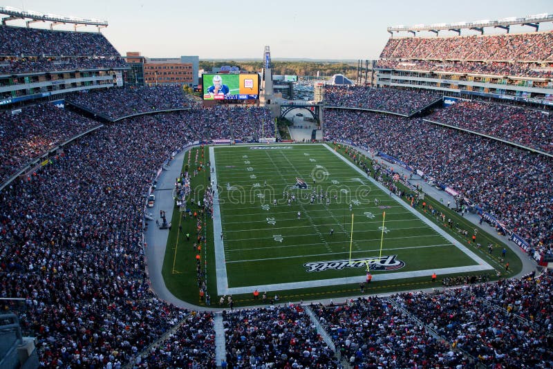 Opinión General Del Estadio De Gillette Imagen editorial - Imagen de ...