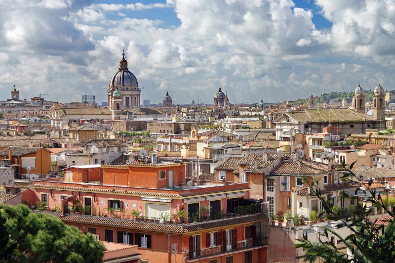 Paisaje de Roma foto de archivo. Imagen de edificio, edificios - 7091584