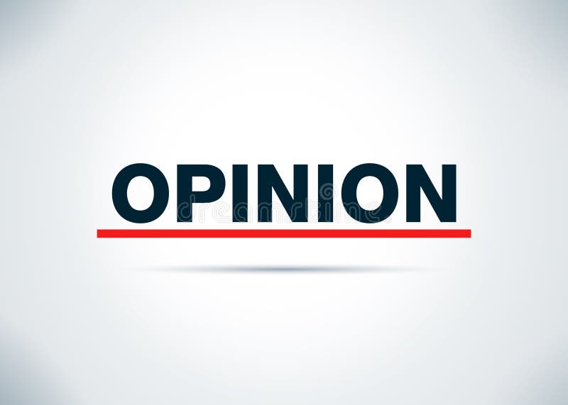 Opinion Abstract Flat Background Design Illustration Stock Illustration ...