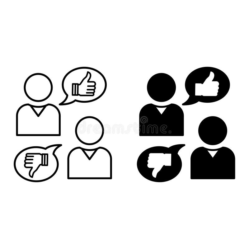 Opinion Icons. stock illustration. Illustration of communication ...