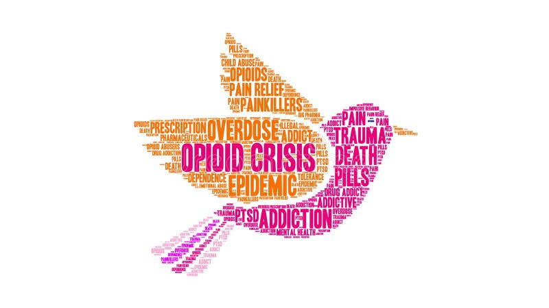 Opioid Crisis Animated Word Cloud Stock Video - Video of addiction ...
