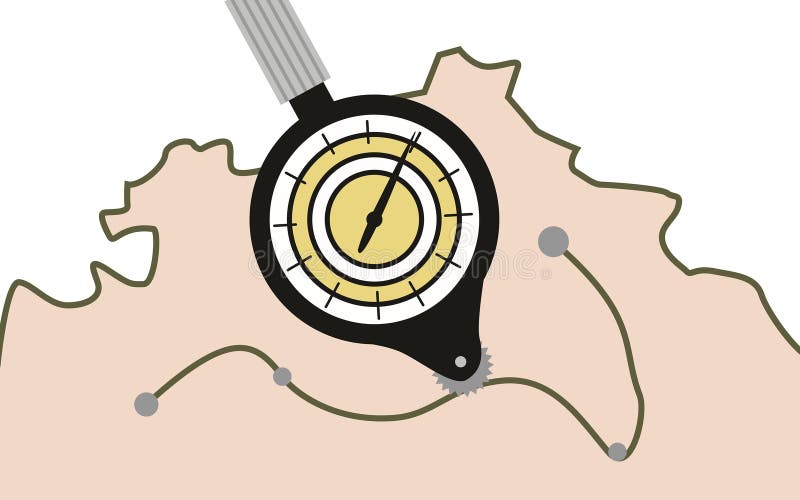The Opisometer Measures the Distance between Points on the Map ...