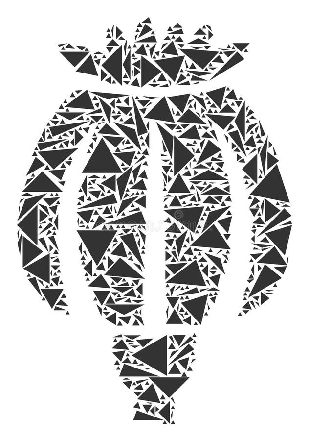 Opium Poppy Plant Vector EPS Icon Stock Vector - Illustration of growth ...