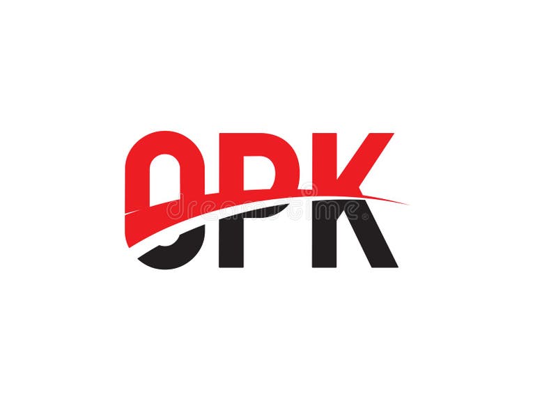OPK Letter Initial Logo Design Vector Illustration Stock Vector ...