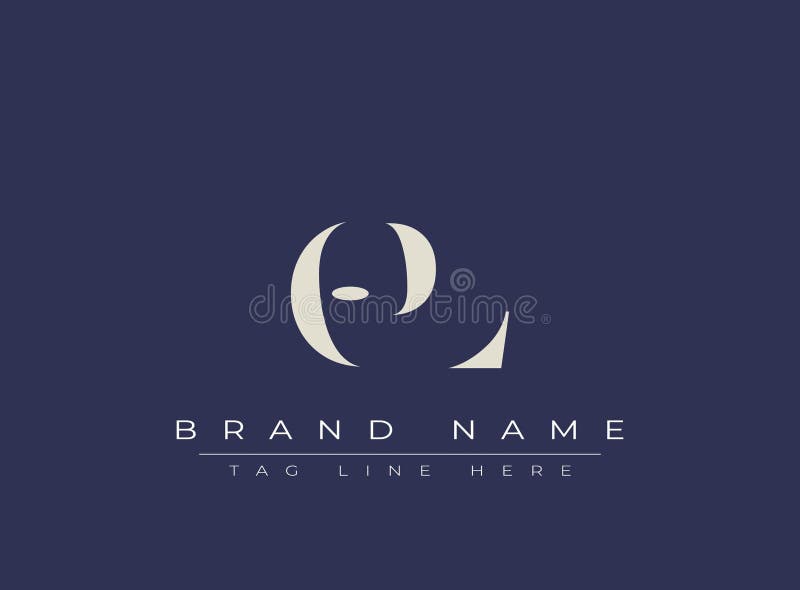 OPL Abstract Letter Logo Design Stock Vector - Illustration of company ...