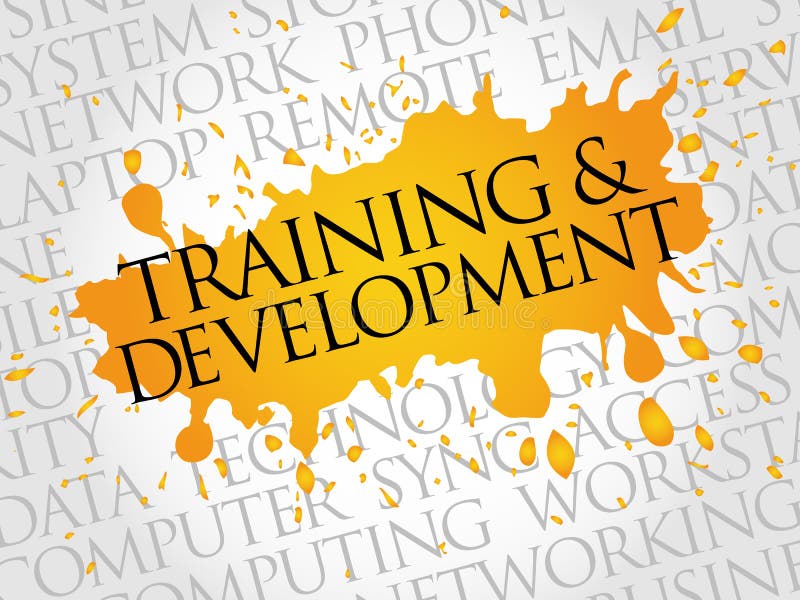 Word Cloud Voor Trainingsontwikkeling Stock Illustratie - Illustration ...