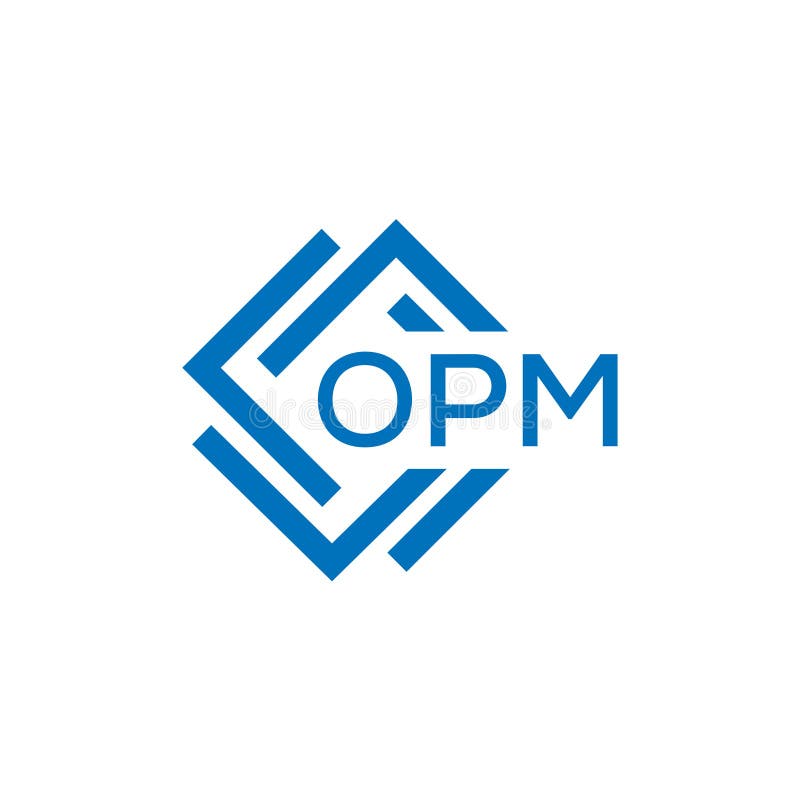 OPM Letter Logo Design on White Background. OPM Creative Circle Letter ...