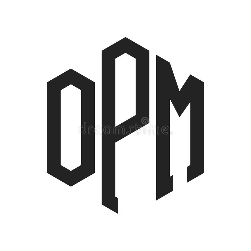 OPM Logo Design. Initial Letter OPM Monogram Logo Using Hexagon Shape ...