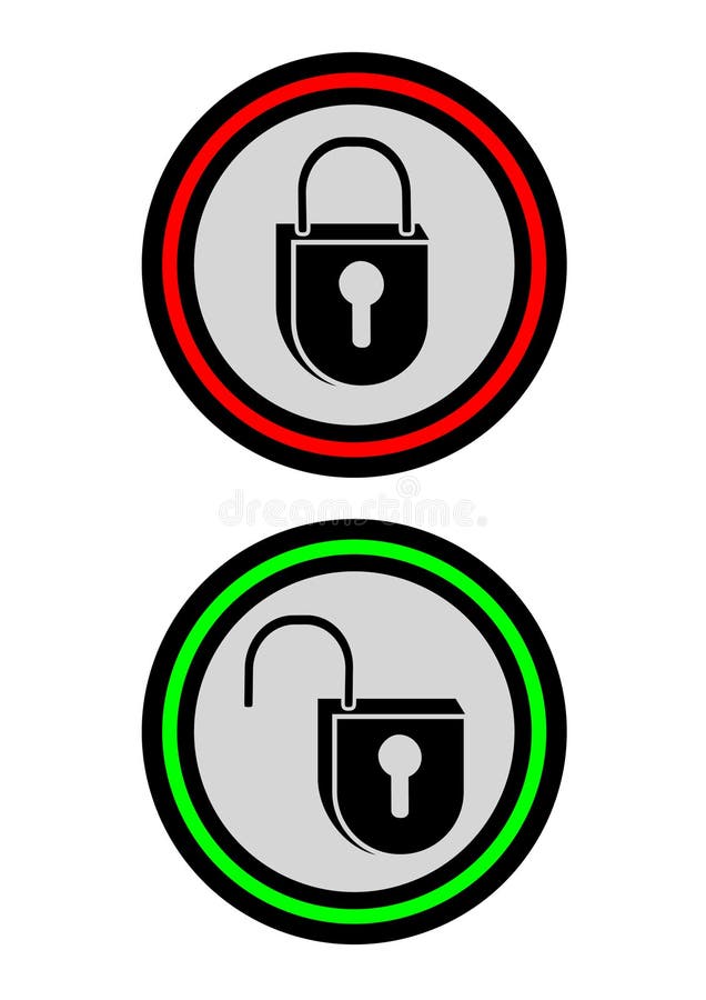 Opne and close stock vector. Illustration of green, closing - 21811704 Opne and close stock vector. Illustration of green, closing - 21811704