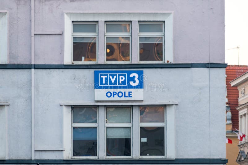 Logo and Sing of TVP 3 in Opole Editorial Image - Image of opole, logo ...