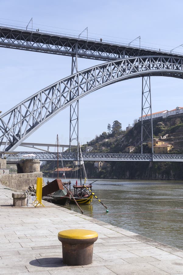 Oporto stock image. Image of bridge, blue, structure - 39019383
