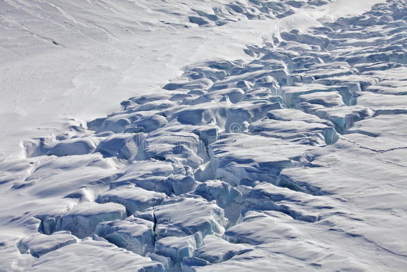 Oppervlakte Van Een Gletsjer Stock Afbeelding - Image of openlucht ...
