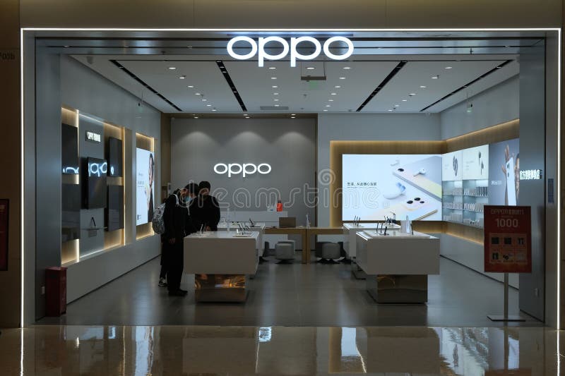 OPPO Electronic Store with Customer. Editorial Photography - Image of ...