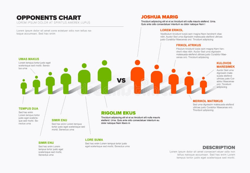 Opponents Schema Diagram Template Stock Vector - Illustration of ...