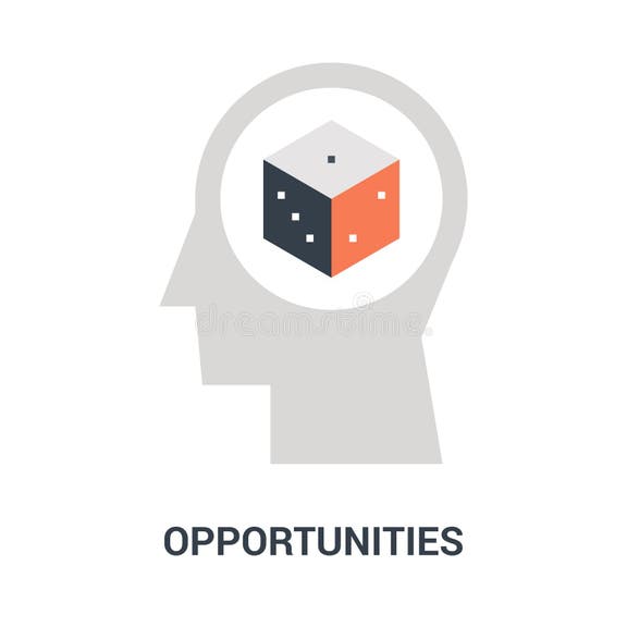 Opportunities icon concept stock illustration. Illustration of mind ...