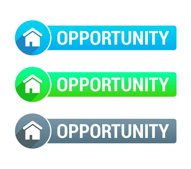 Opportunity Banner Vector stock vector. Illustration of motivation ...