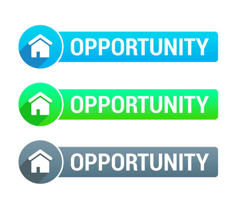 Opportunity Banner Vector stock vector. Illustration of motivation ...