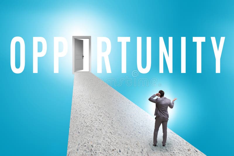 Opportunity Concept with Road Leading To Exit Stock Image - Image of ...