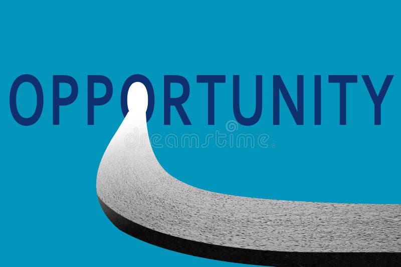 Opportunity Concept with Road Leading To Success Stock Photo - Image of ...
