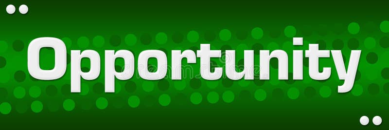 Opportunity Green Dots Background Stock Illustration - Illustration of ...