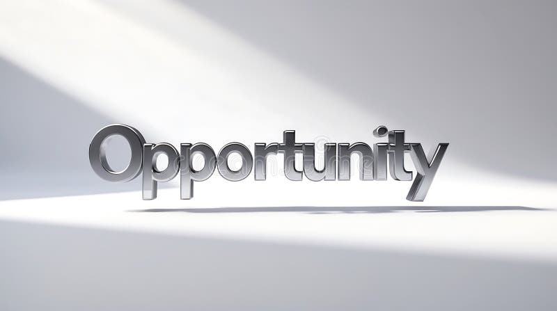 Opportunity Highlighted by Light Rays Creating a Modern Visual Effect ...