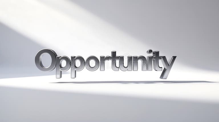 Opportunity Highlighted by Light Rays Creating a Modern Visual Effect ...