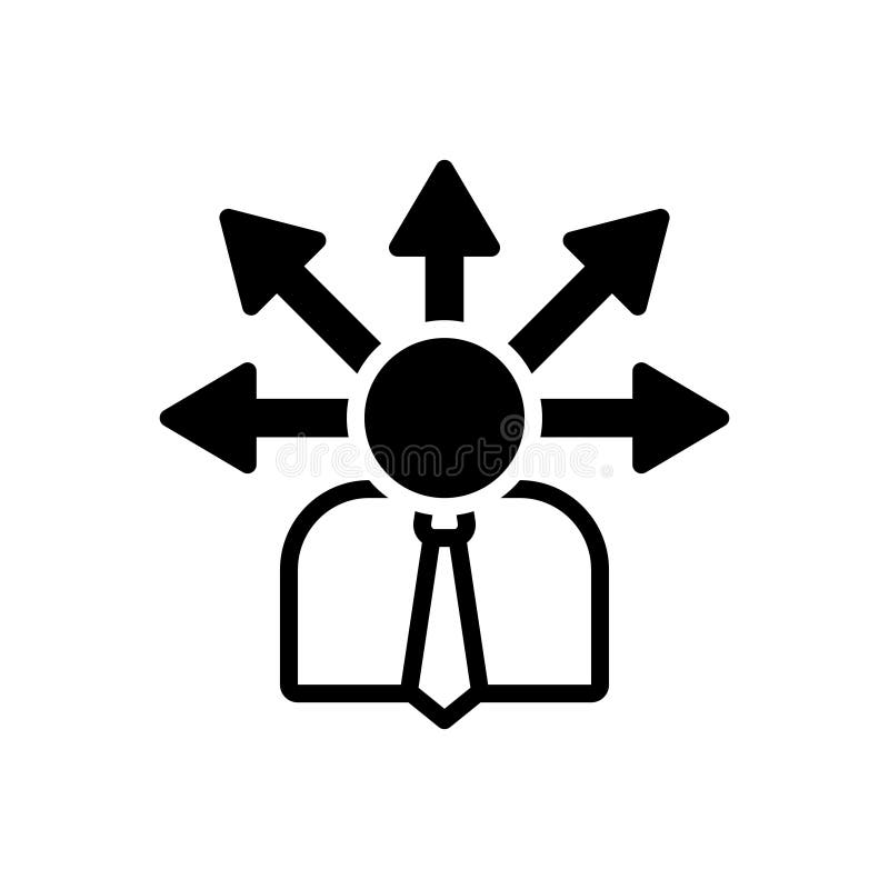 Black Solid Icon for Opportunity, Chance and Lucky Stock Vector ...