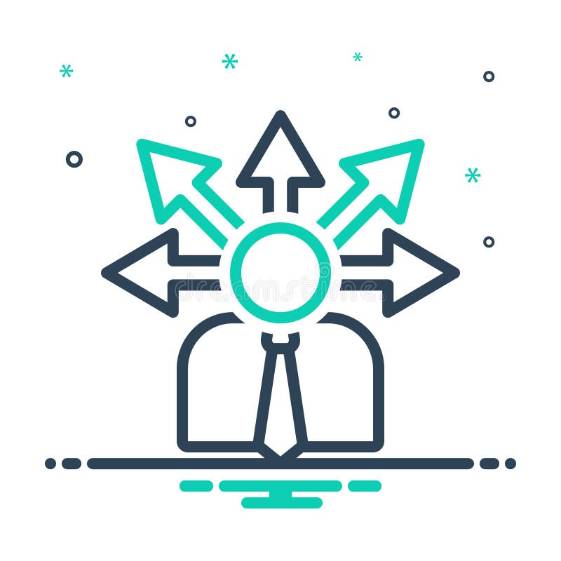 Mix Icon for Opportunity, Chance and Lucky Stock Vector - Illustration ...