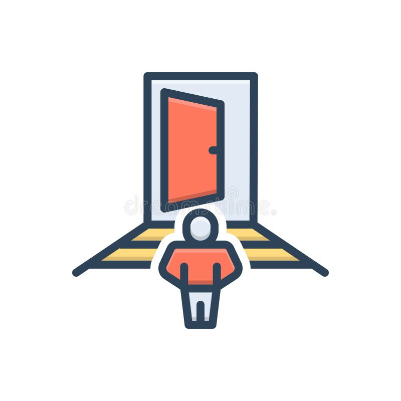 Color Illustration Icon for Opportunity, Occasion and Way Stock Vector ...