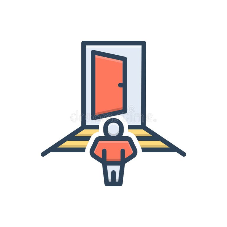 Color Illustration Icon for Opportunity, Occasion and Way Stock Vector ...